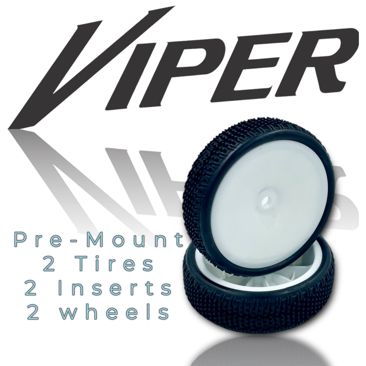 Viper LP 2wd Slim Front Carpet Tire Pre-Mount White – Pro-Motion RC