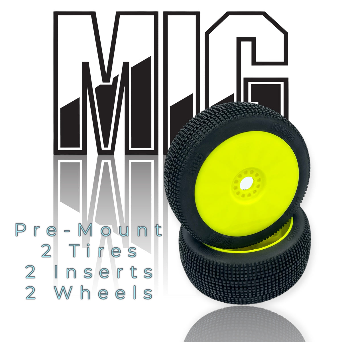 MIG 8th Scale Buggy Pre-Mount Yellow – Pro-Motion RC